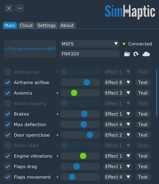 SimHaptic - Haptic Software for Bass Shakers – rkApps